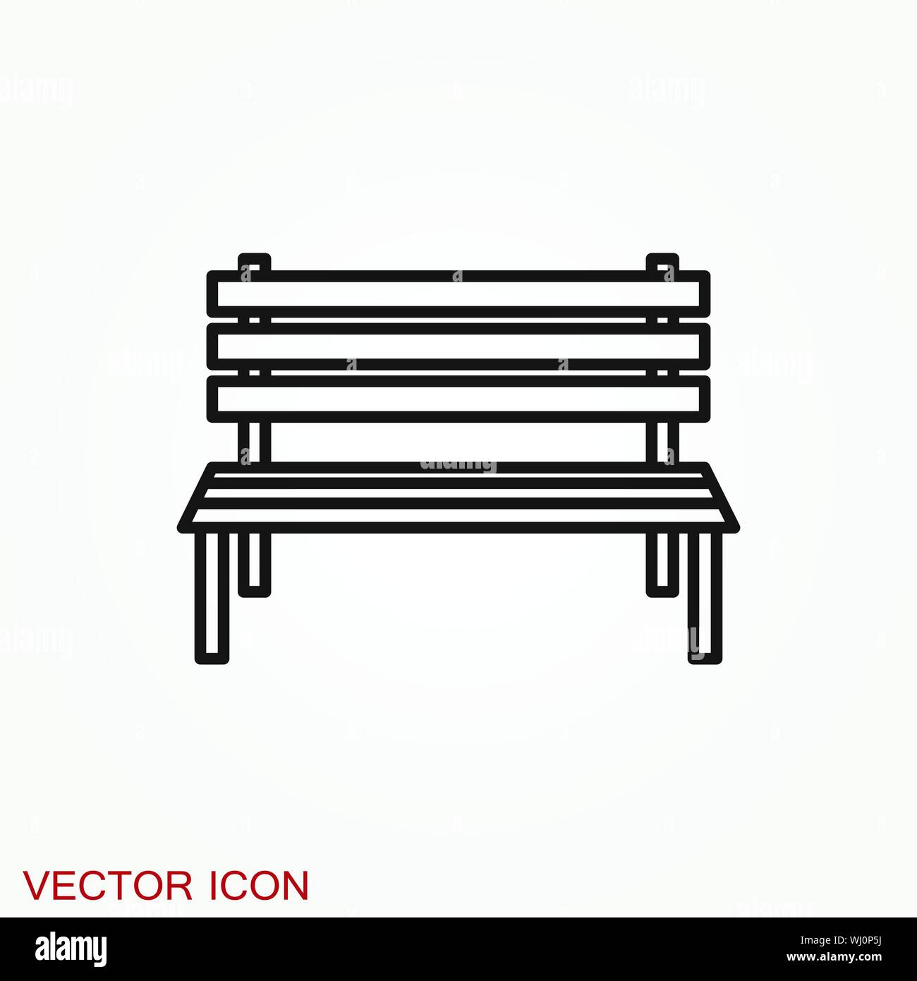 Iconic bench Stock Vector Images - Alamy