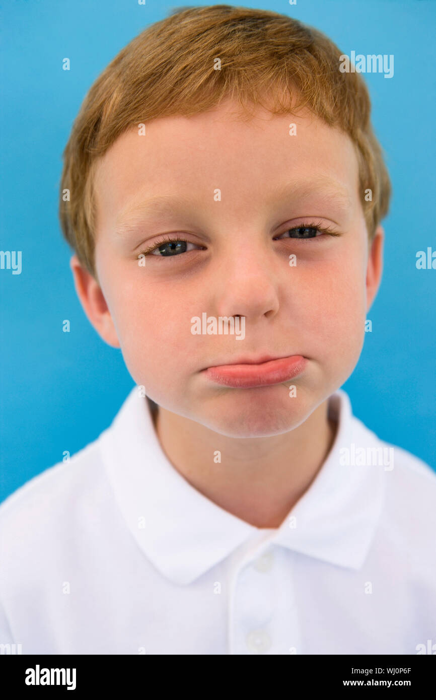 Boy Pouting Stock Photo - Alamy Boy Pouting Stock Photo - Alamy