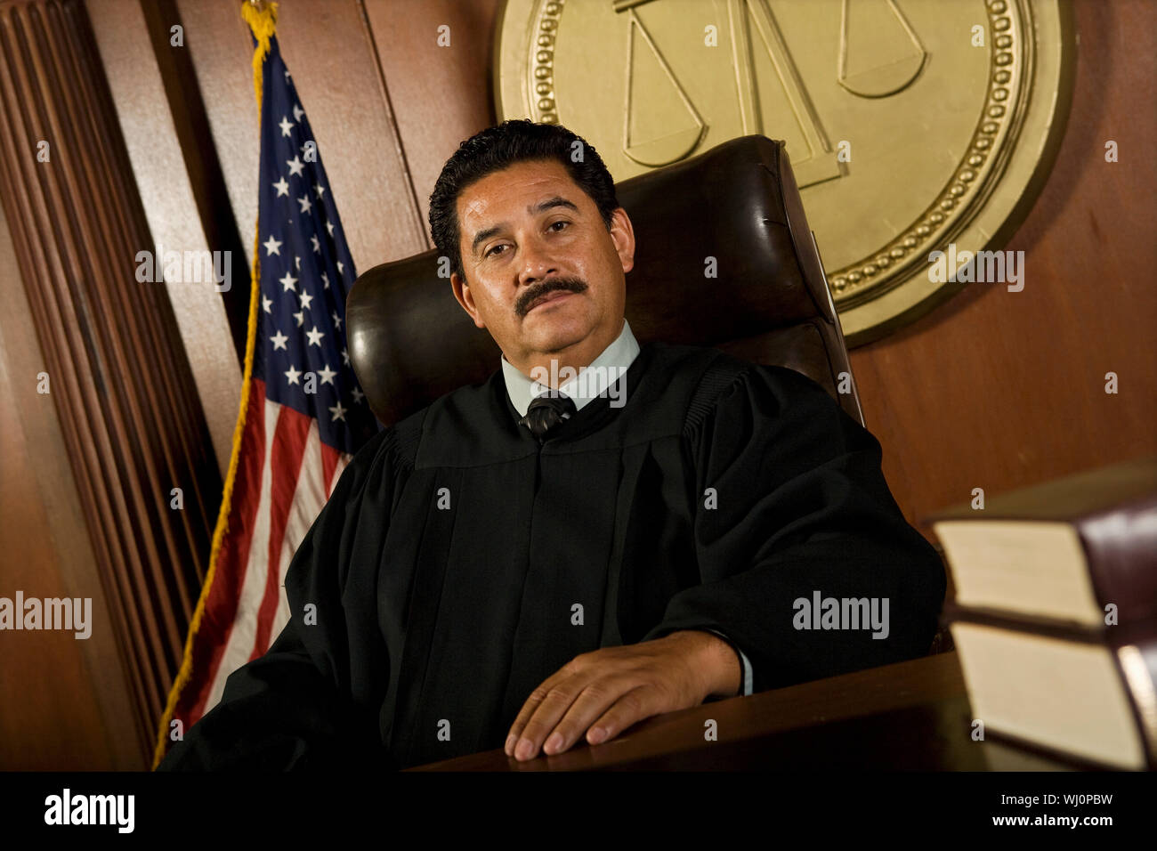 Portrait judge in gown hi-res stock photography and images - Alamy