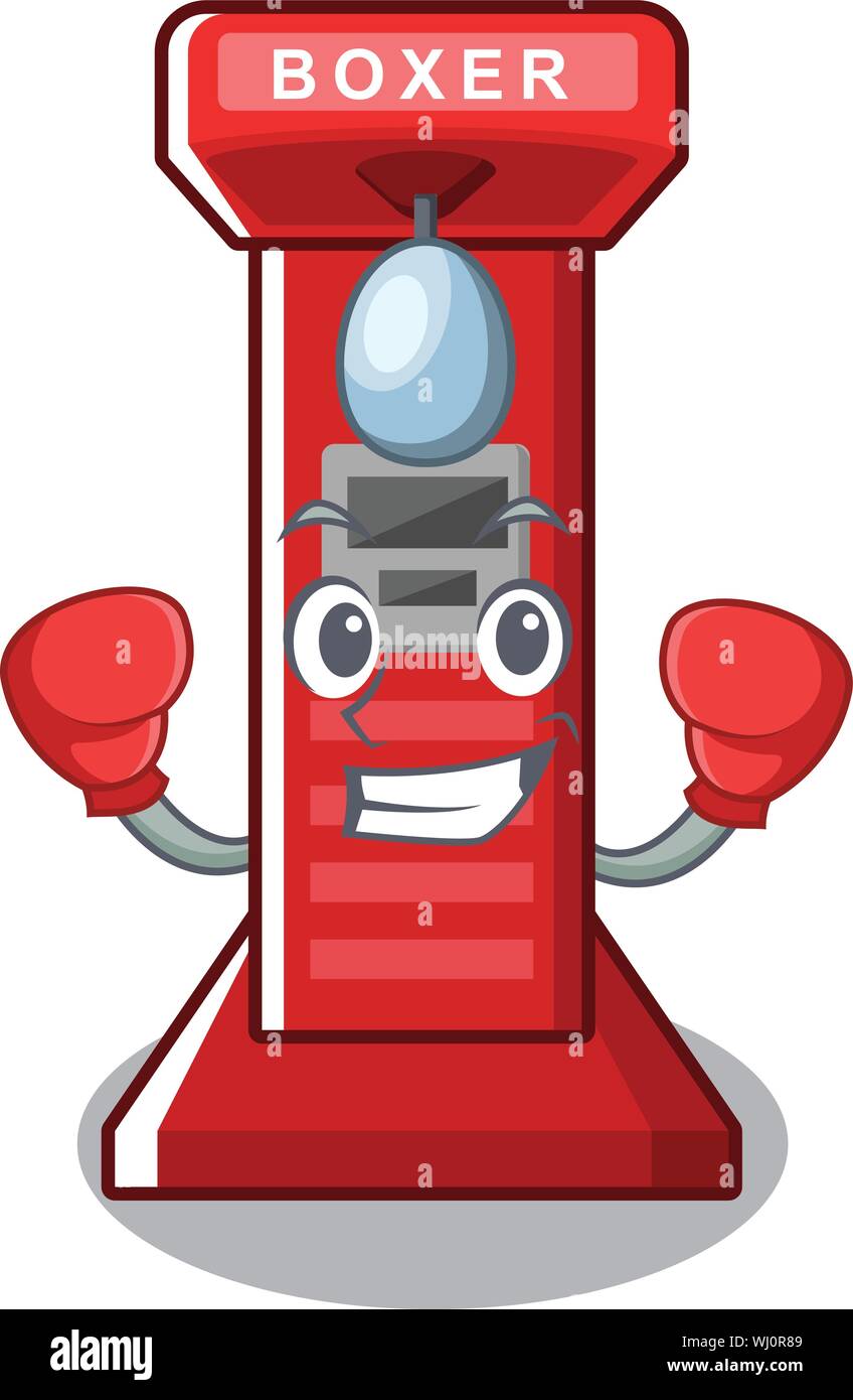 Boxing boxing game machine isolated the mascot Stock Vector Image & Art ...