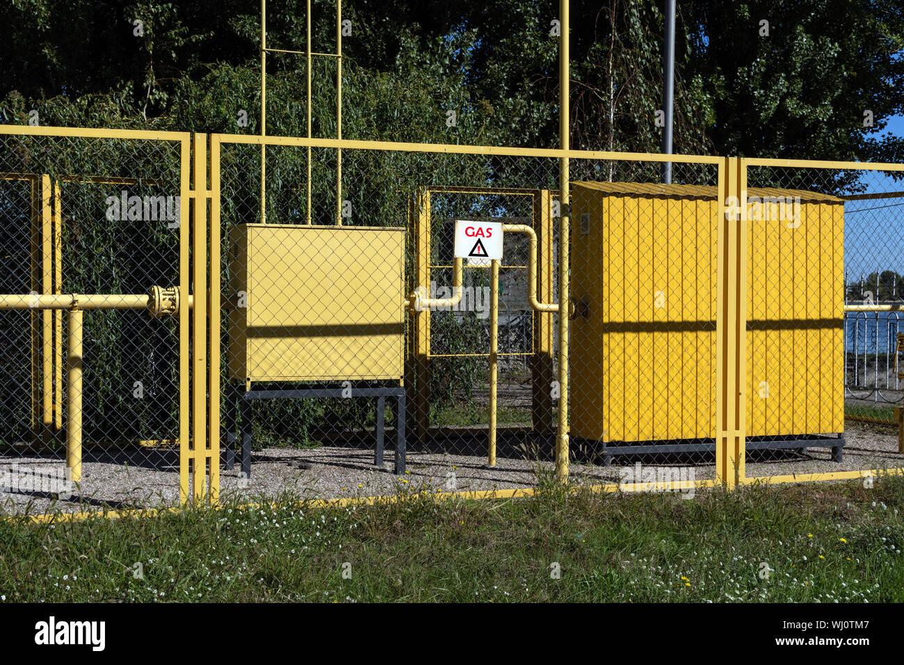 Gas industry. Pipeline gas equipment Stock Photo - Alamy