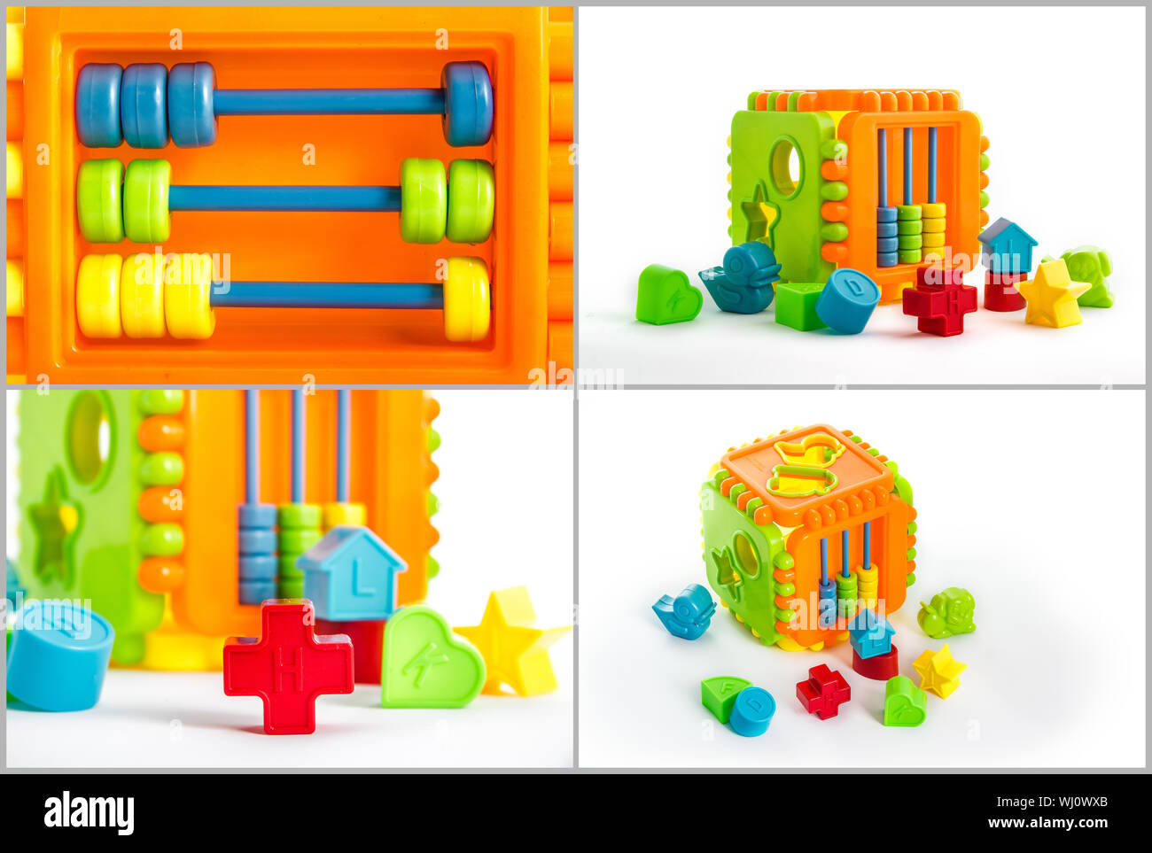 Collage of several toys for children Stock Photo - Alamy
