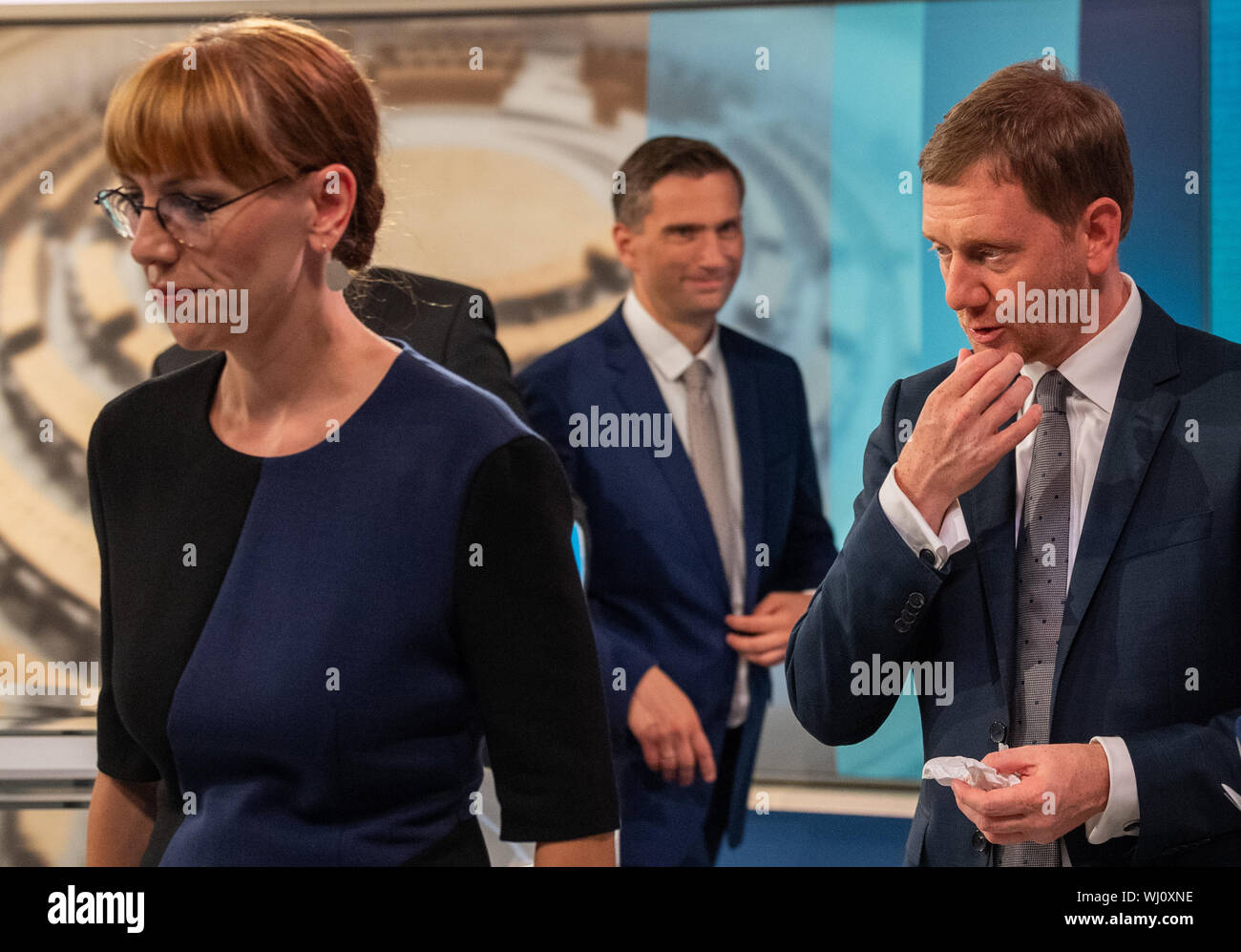 Dresden, Germany. 01st Sep, 2019. Katja Meier, top candidate of Bündnis ...