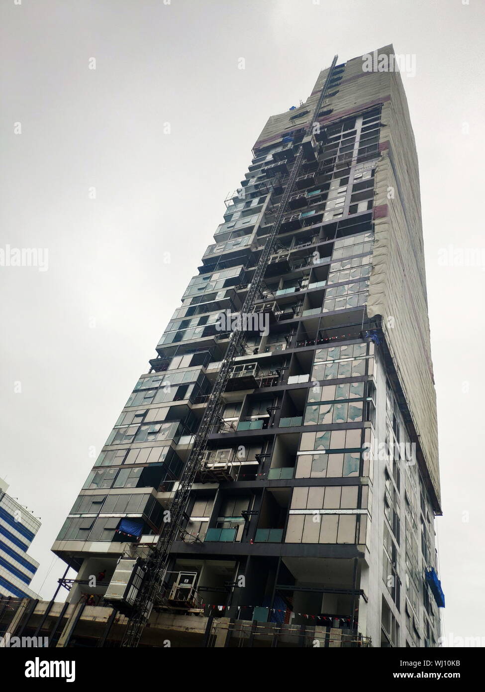 In Progress of High Rise Tower Bulding construction site. Bangkok in ...