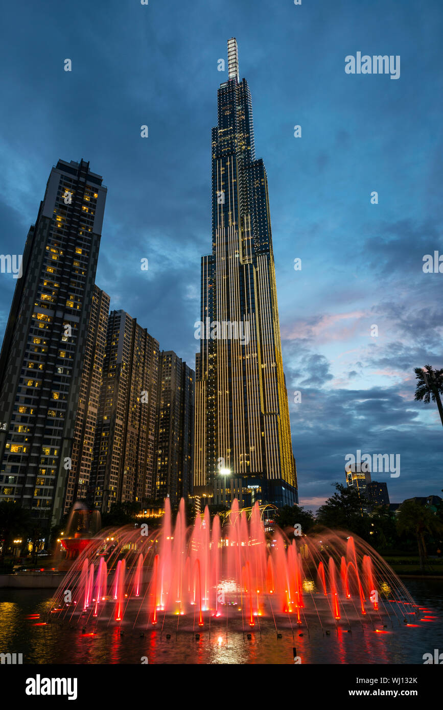 The Vincom Center in Ho Chi Minh city, also known as Landmark 81, the ...