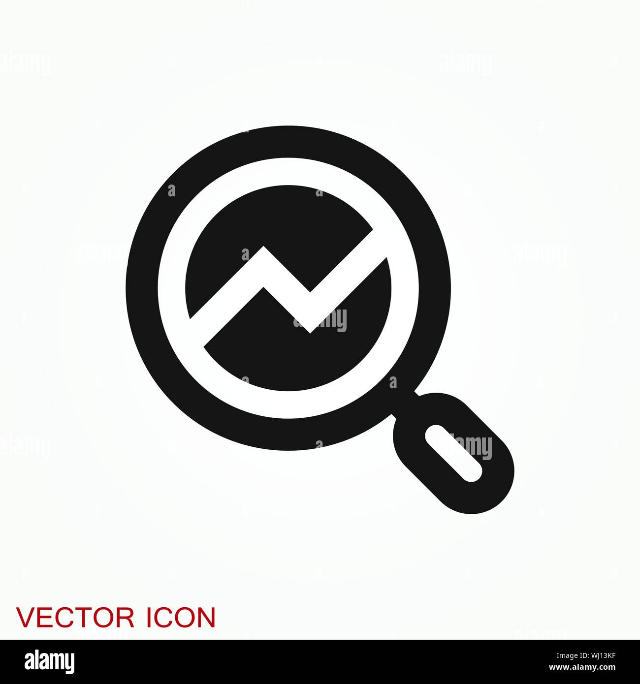 Analytics icon. Vector illustration style is flat iconic symbol Stock ...
