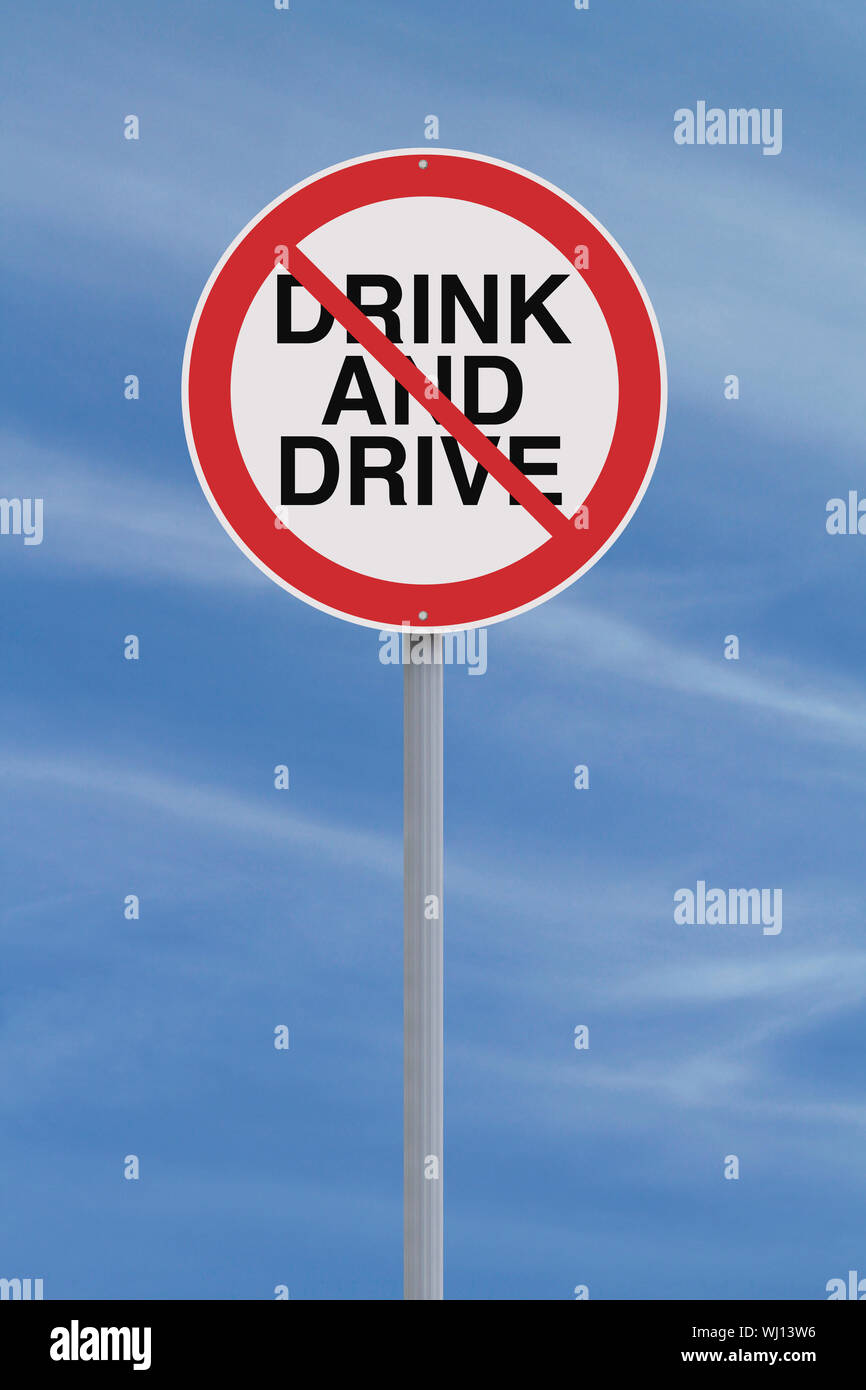 Drinking and Driving Not Allowed Stock Photo - Alamy