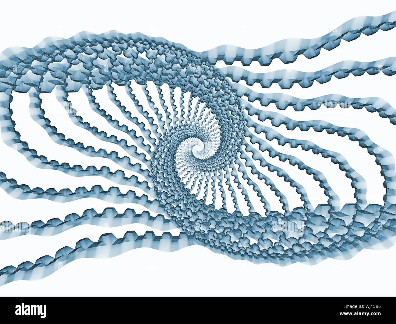 Blue Gears series. Background of blue fractal gear elements for your ...