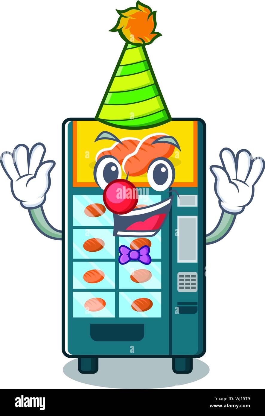 Clown bakery vending machine in the cartoon Stock Vector Image & Art ...