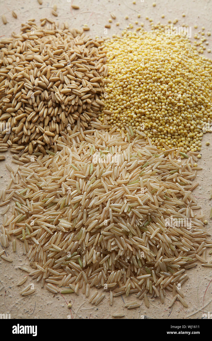 Heaps of grain Stock Photo - Alamy