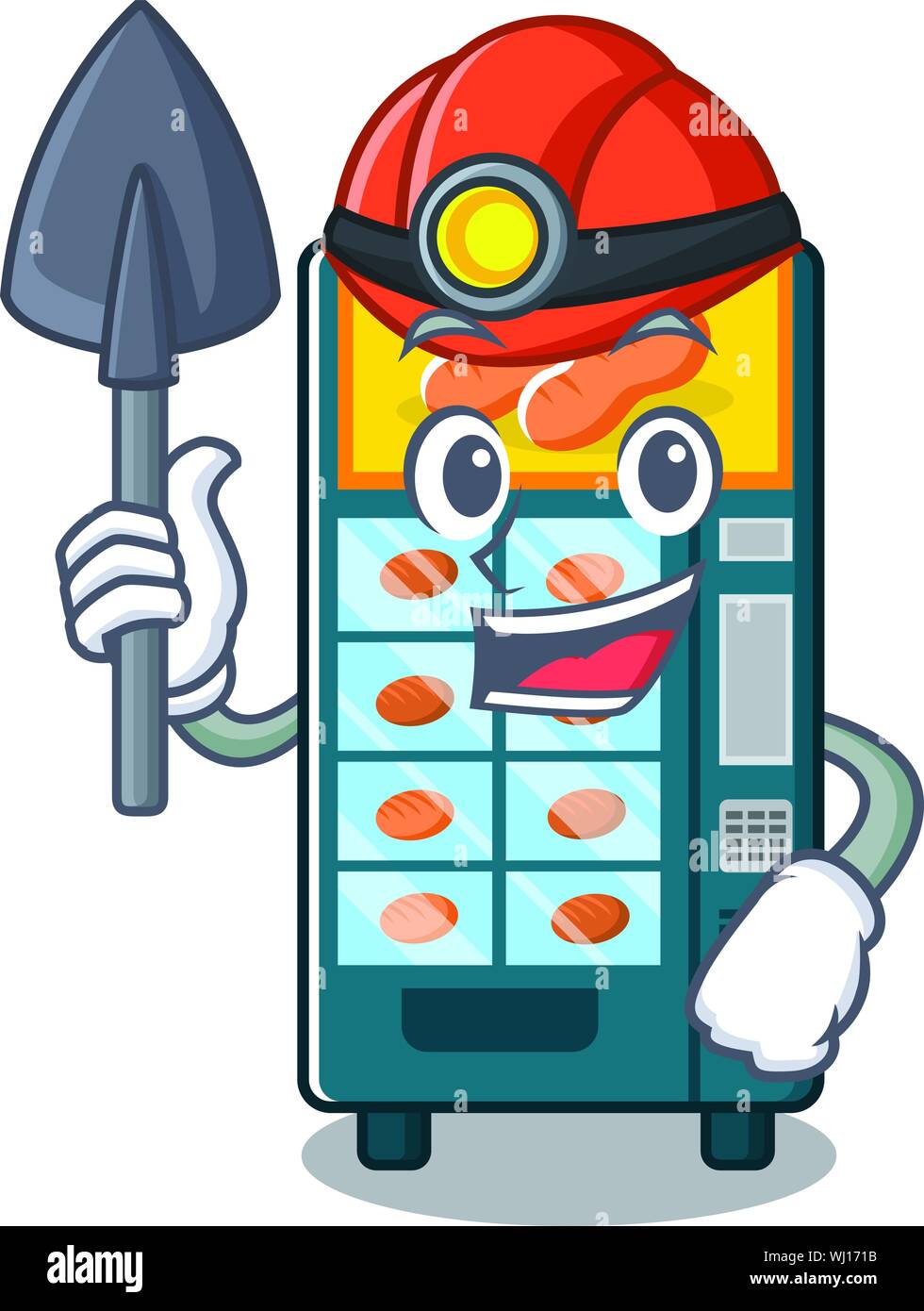 Miner bakery vending machine in a mascot Stock Vector Image & Art - Alamy