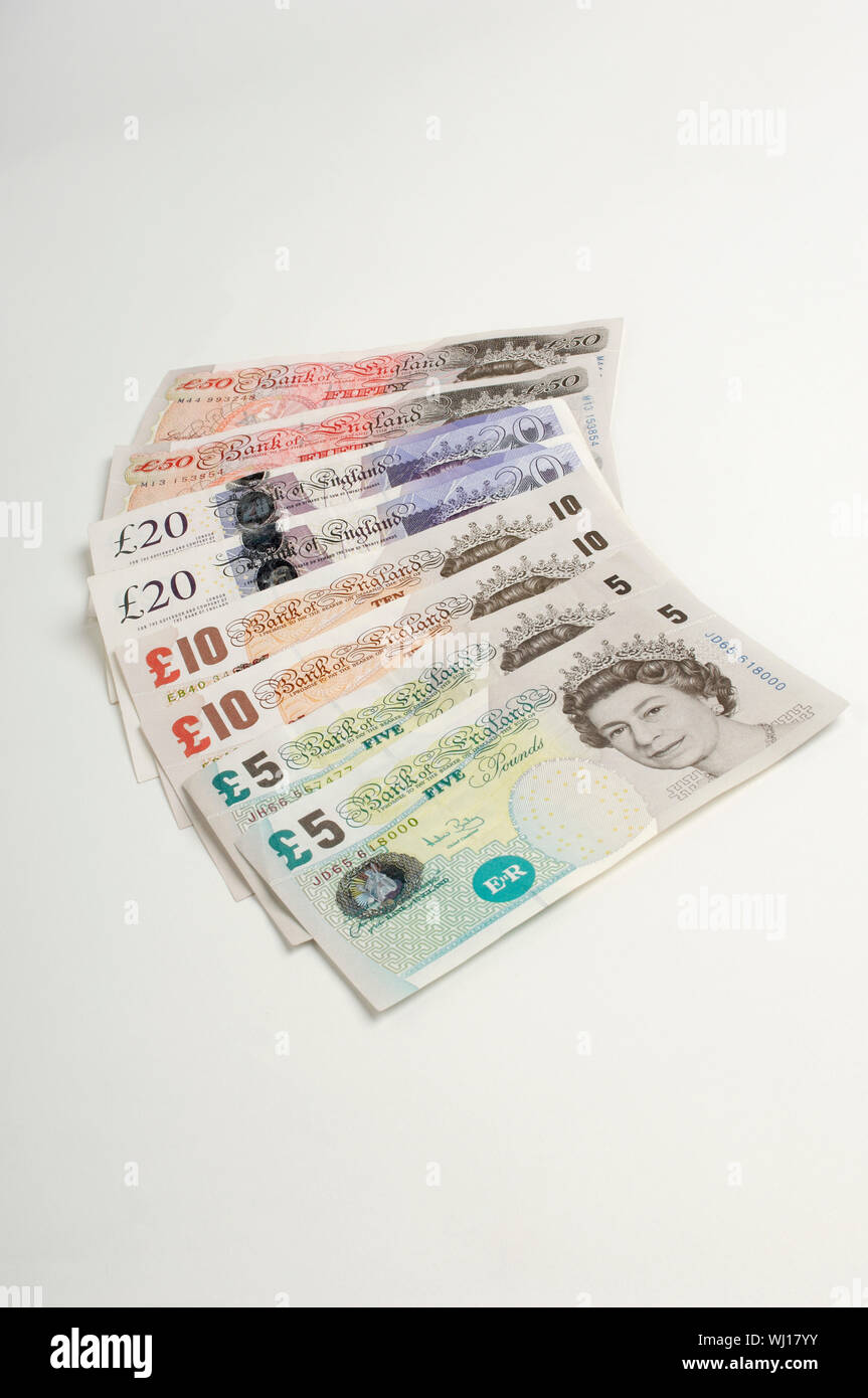 British paper currency Stock Photo - Alamy