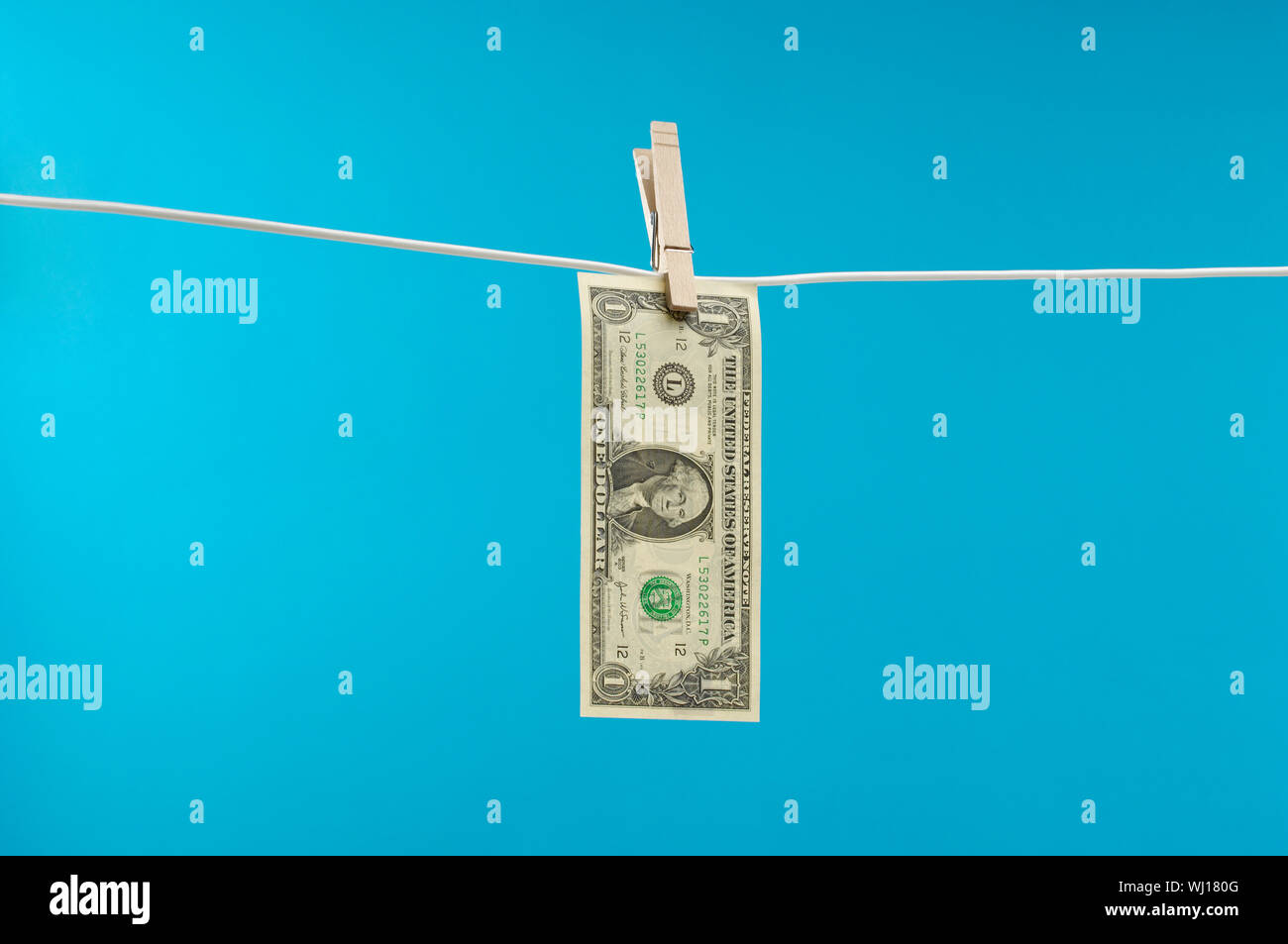 Money Hanging Out to Dry Stock Photo - Alamy