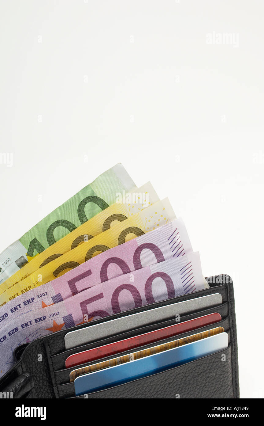 Wallet Full of Money Stock Photo - Alamy