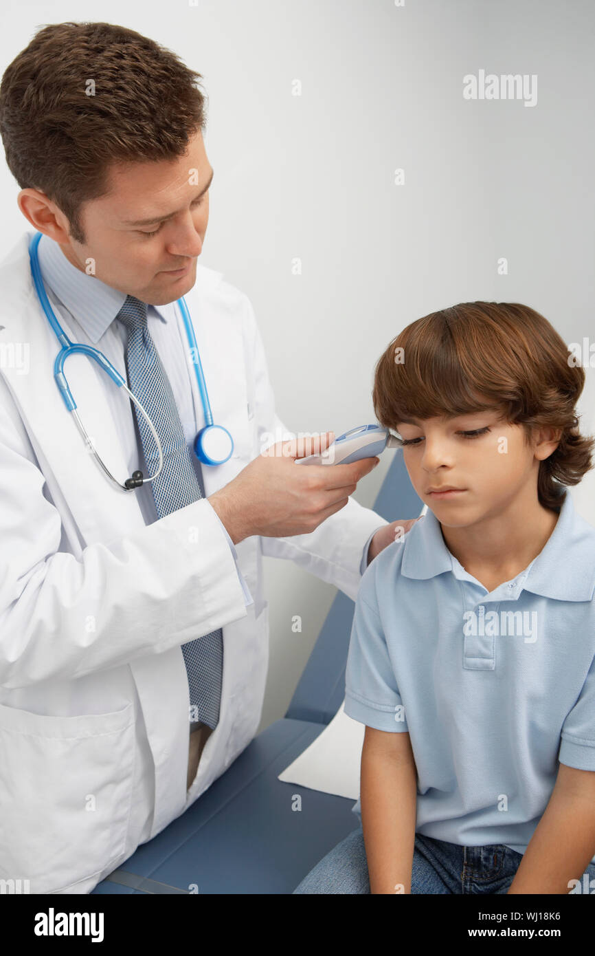 Doctor Taking Temperature