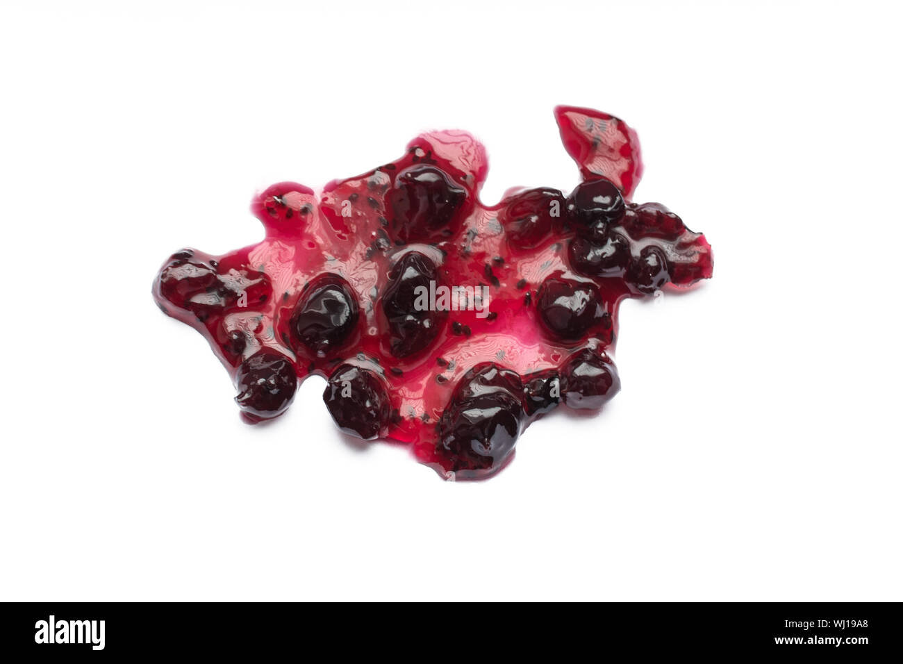 Pile of currant jelly isolated on white background. Fruit jelly Stock ...