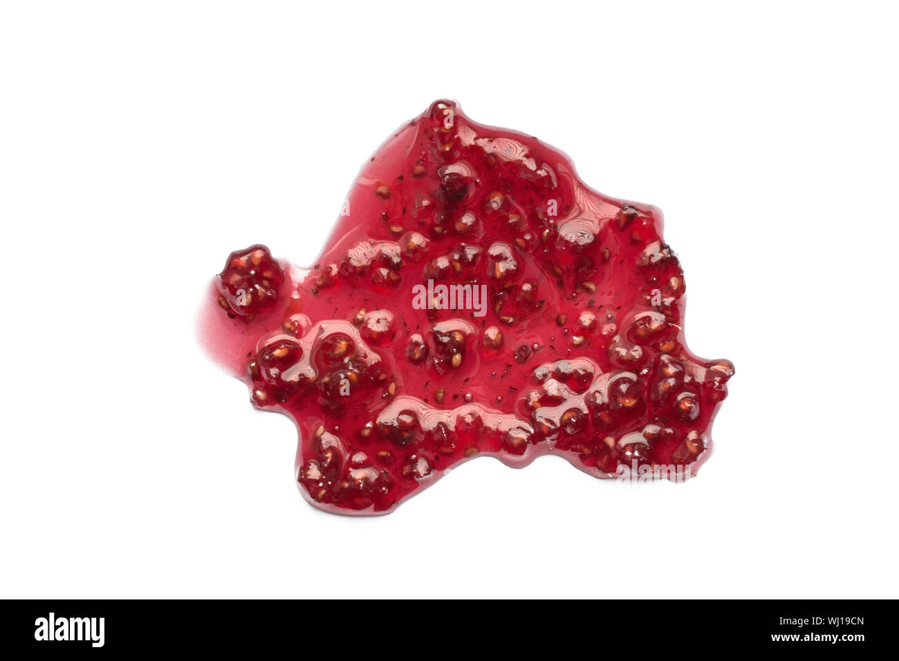 Pile of currant jelly isolated on white background. Fruit jelly Stock ...