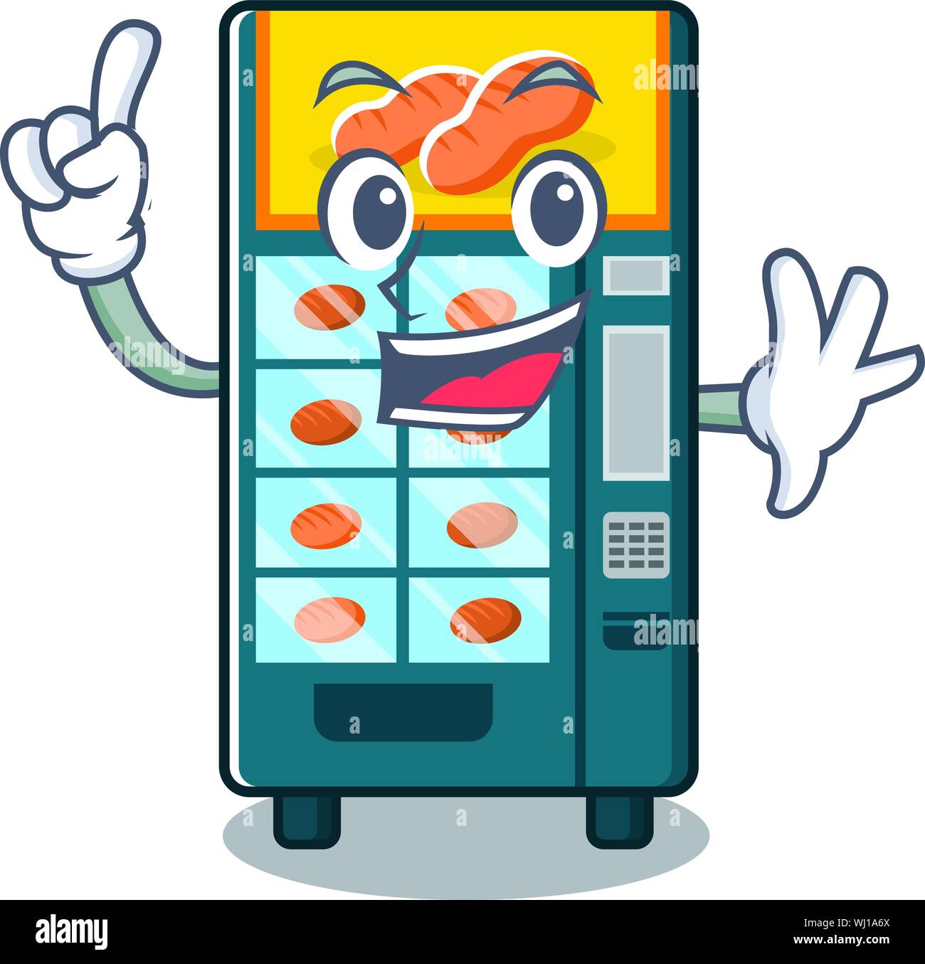 Finger bakery vending machine in the cartoon Stock Vector Image & Art ...