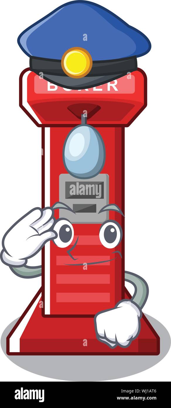 Police boxing game machine isolated the mascot Stock Vector Image & Art ...