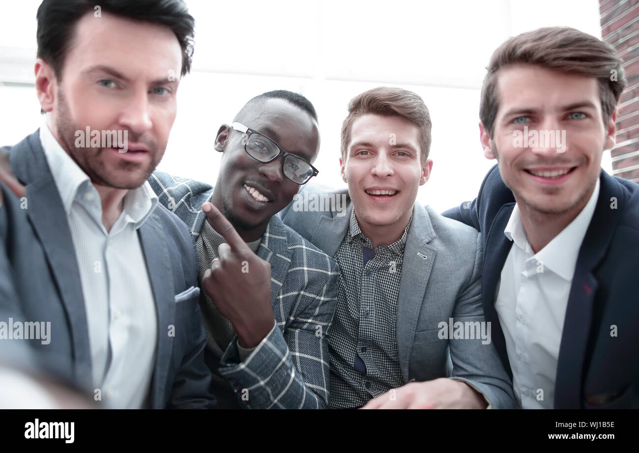 close up.group of professional young employees Stock Photo - Alamy