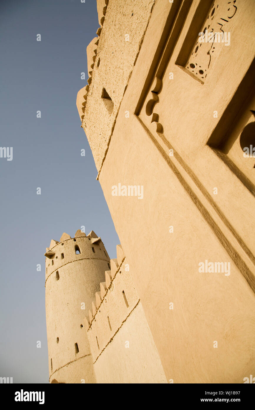 UAE, Dubai, architectural detail of Al Jahli Fort Stock Photo - Alamy