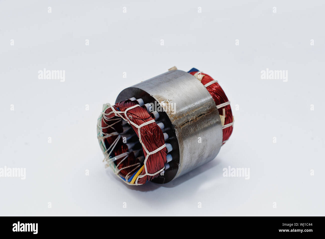 Spare part motor for water pump isolated on white Stock Photo - Alamy