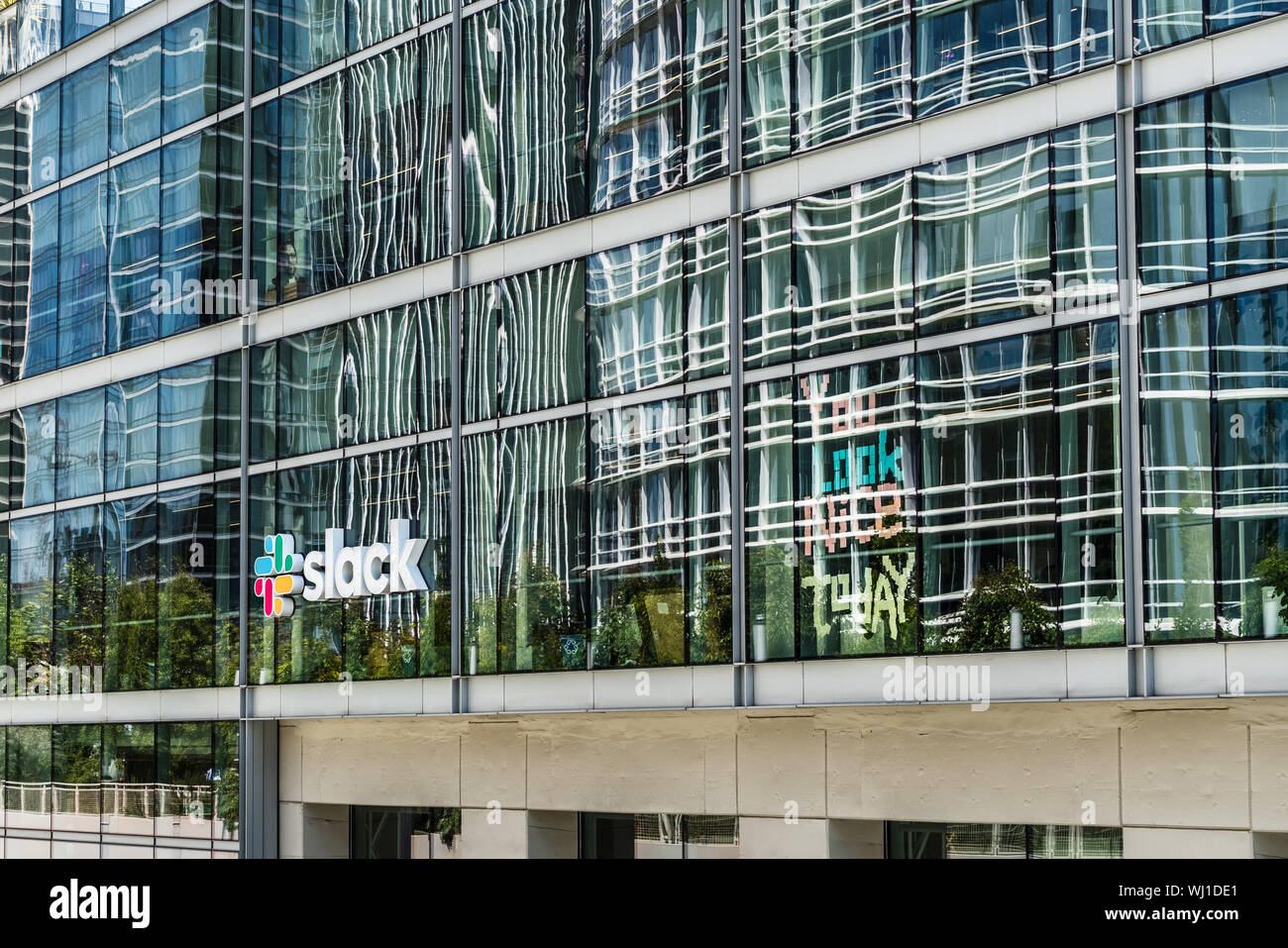 August 21, 2019 San Francisco / USA - Slack Technologies, Inc ...