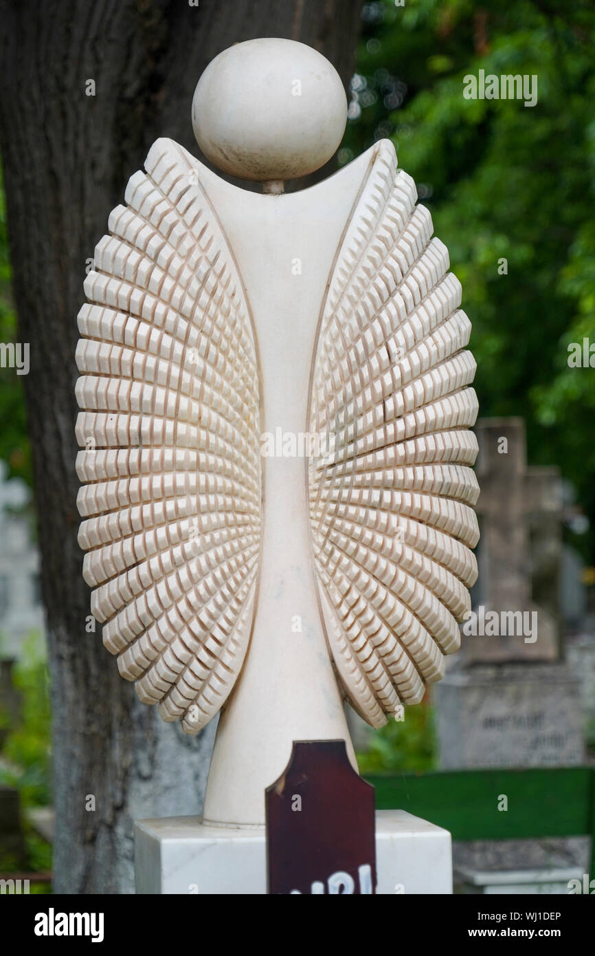 elaborate headstone at Serban Voda cemetery (commonly known as Bellu ...