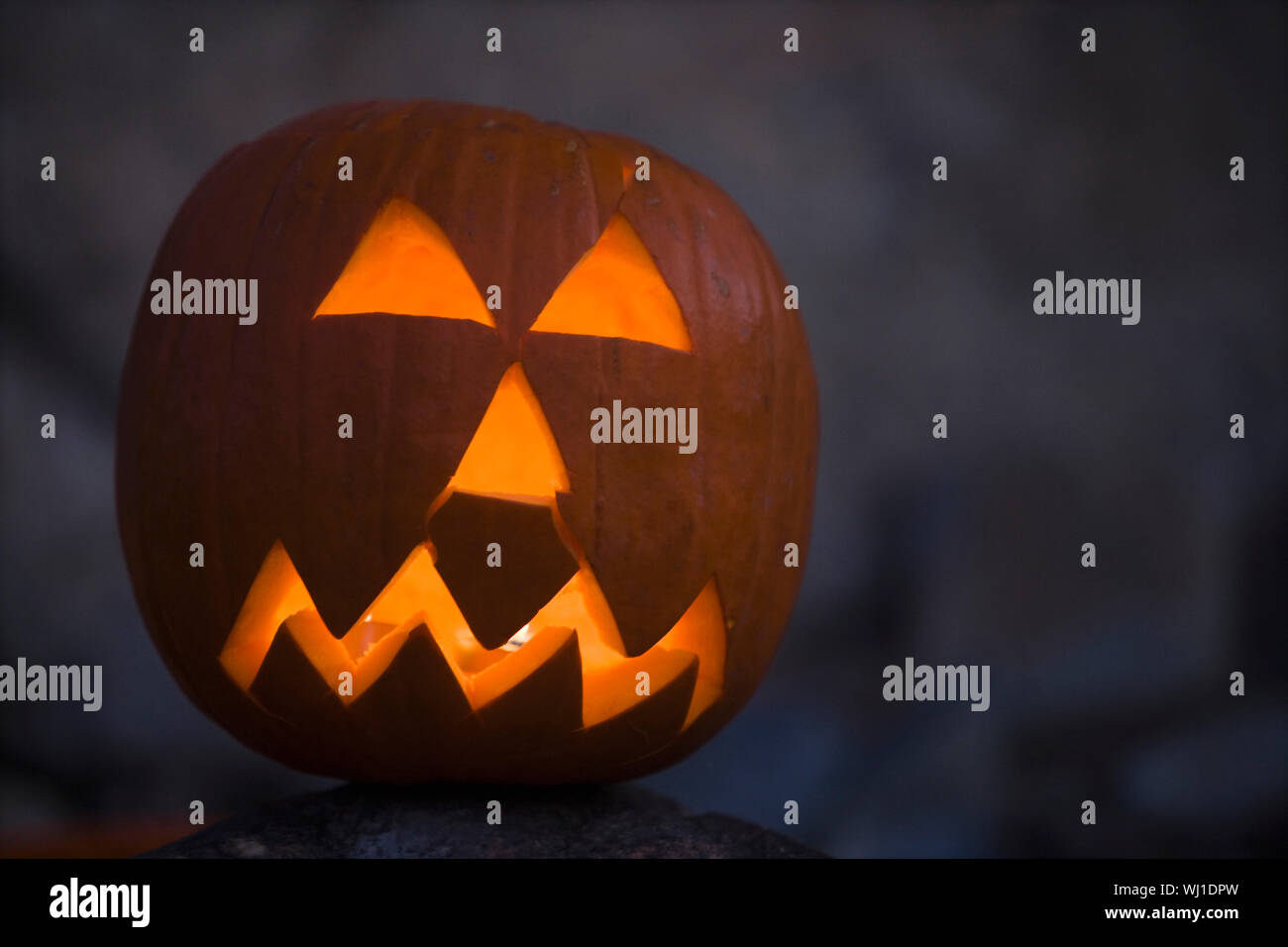 A scary jack o lantern Stock Photo - Alamy