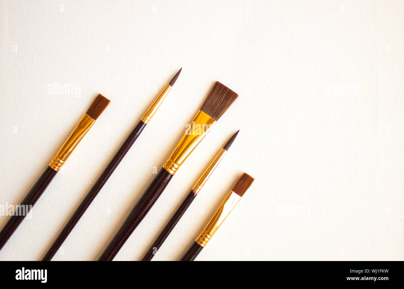 Set of brushes Stock Photo - Alamy