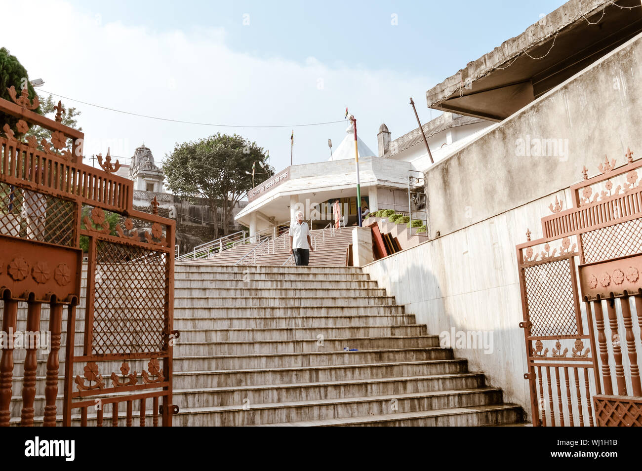 Parasnath Hills, Giridih, Jharkhand, India May 2018 - View of a jain ...