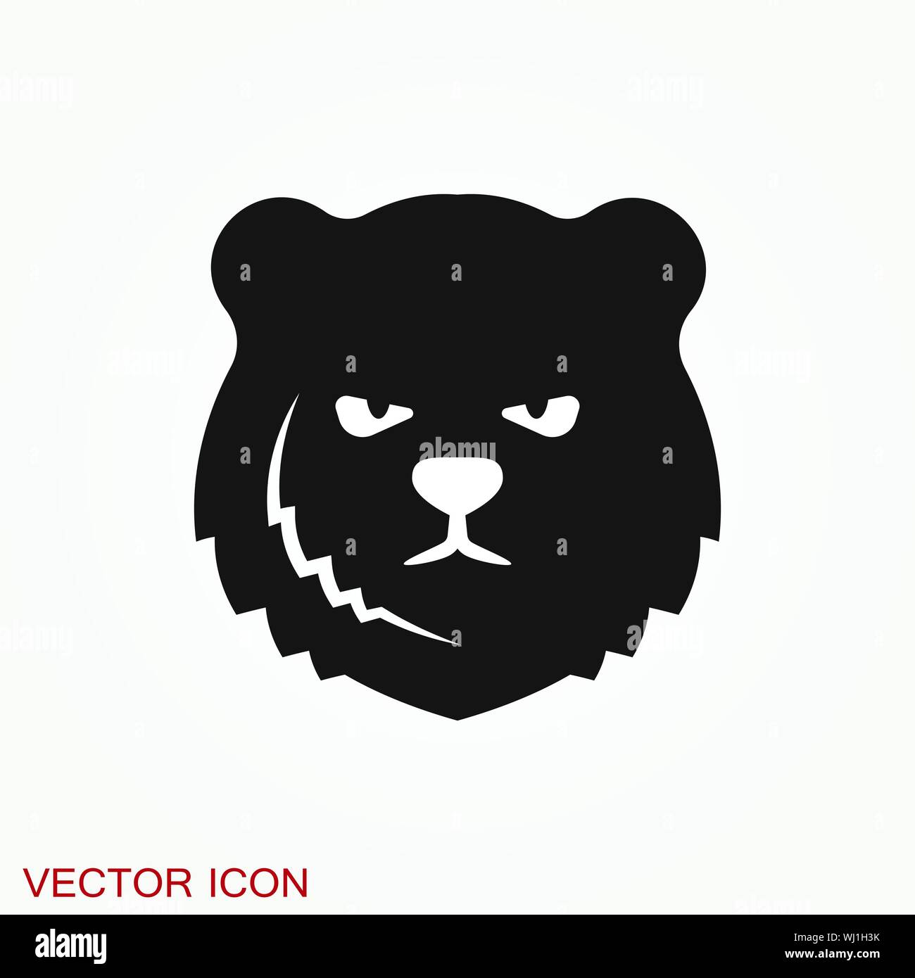 Bear icon. Vector concept illustration for design Stock Vector Image ...