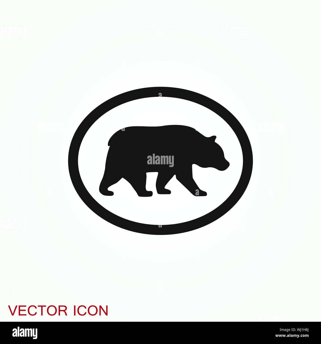 Bear icon. Vector concept illustration for design Stock Vector Image ...