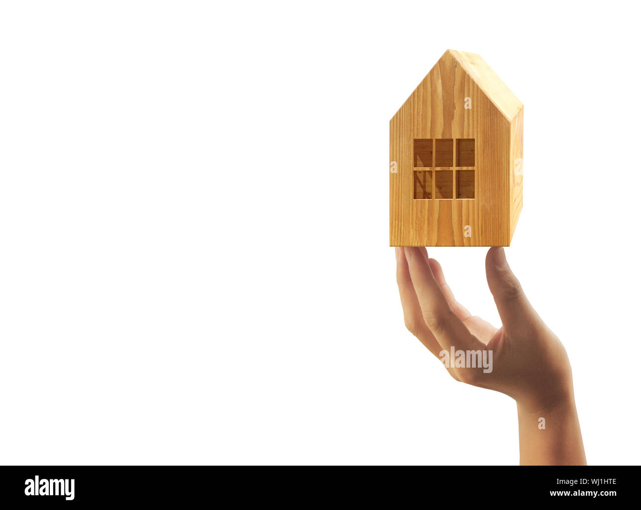 Real estate concept man in Cut Out Stock Images & Pictures - Alamy