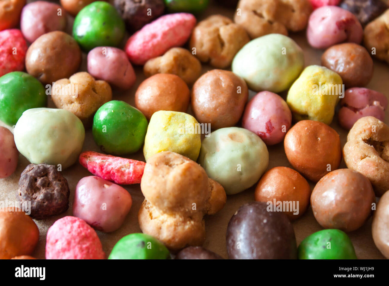 Colorful sweet dragees Stock Photo - Alamy