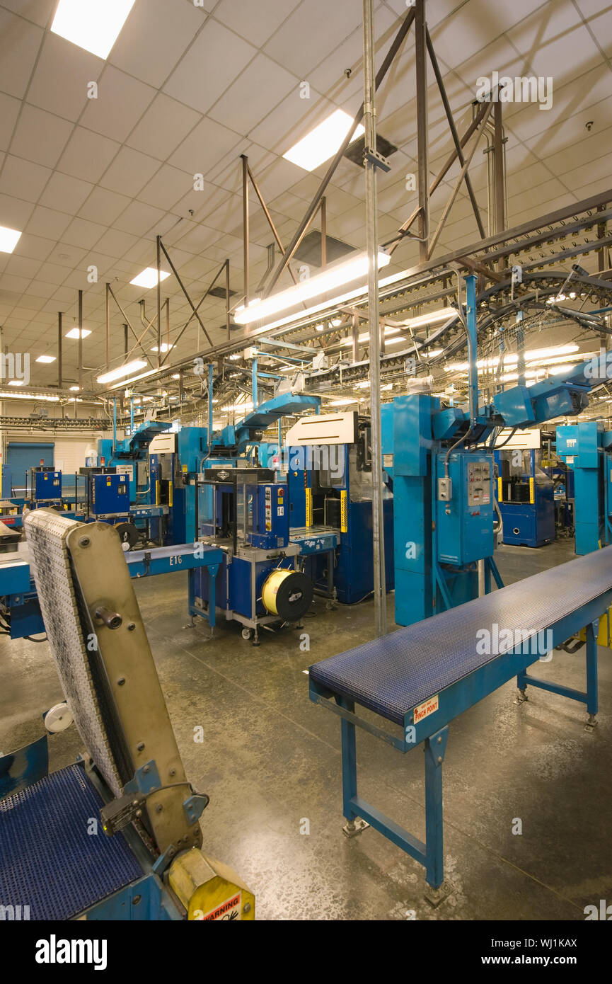 Interior view of a newspaper factory Stock Photo - Alamy