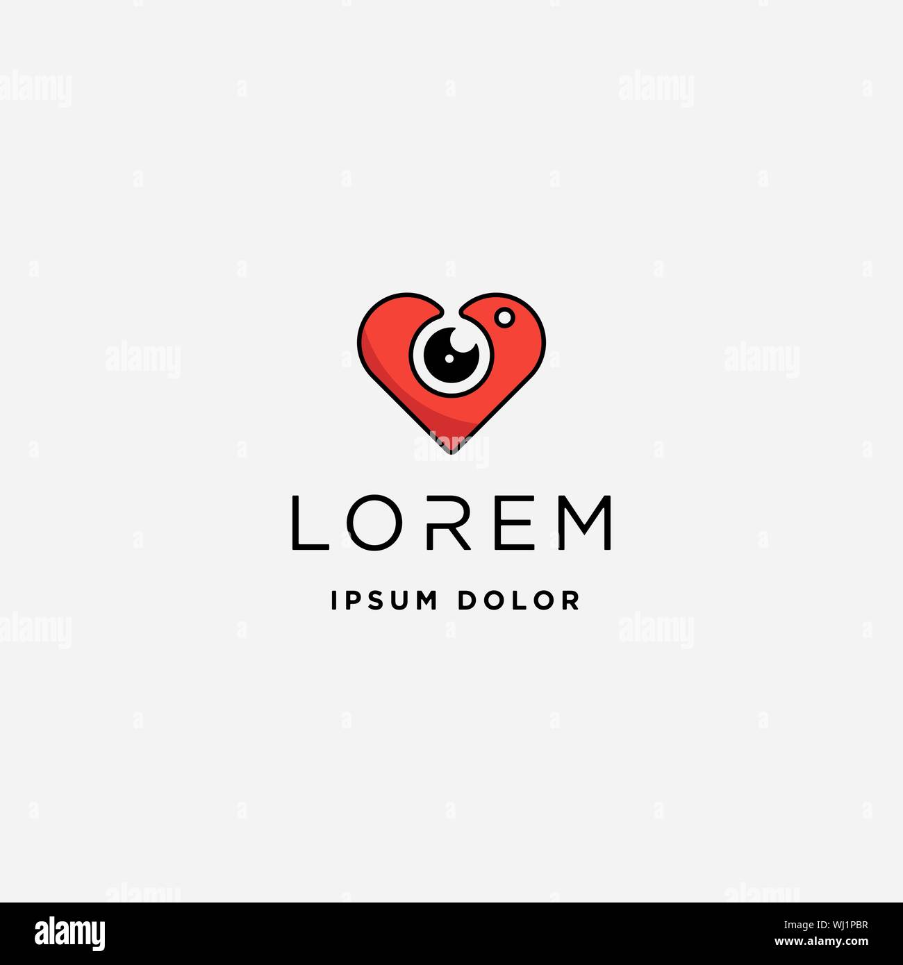 Camera Love Logo Template Vector Design Stock Vector Image & Art - Alamy