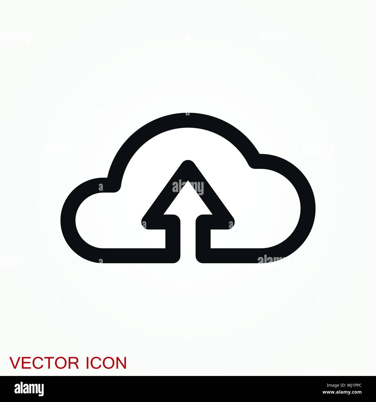 Cloud icon, outline and solid vector illustration Stock Vector Image ...