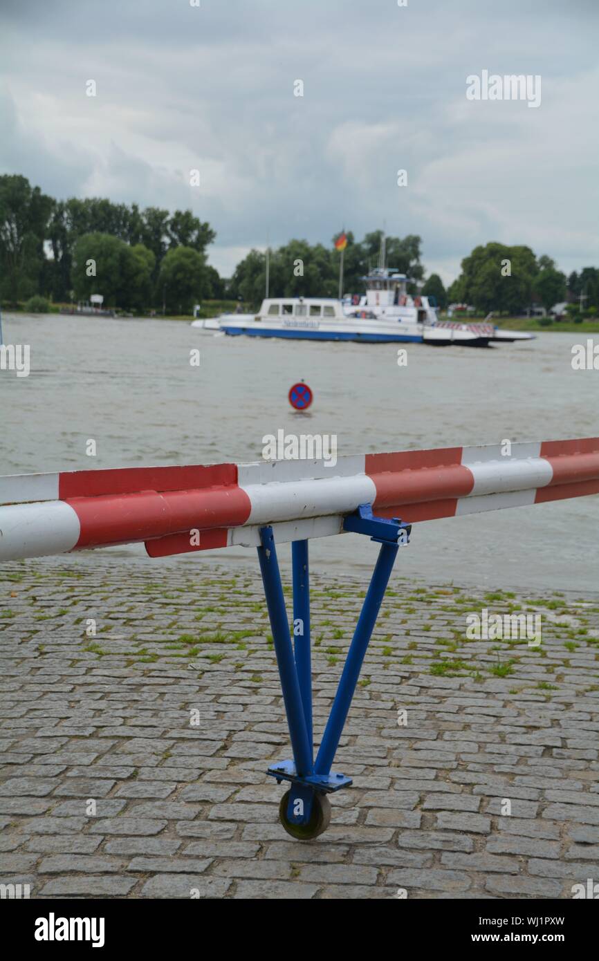Barricade footpath barricade hi-res stock photography and images - Alamy