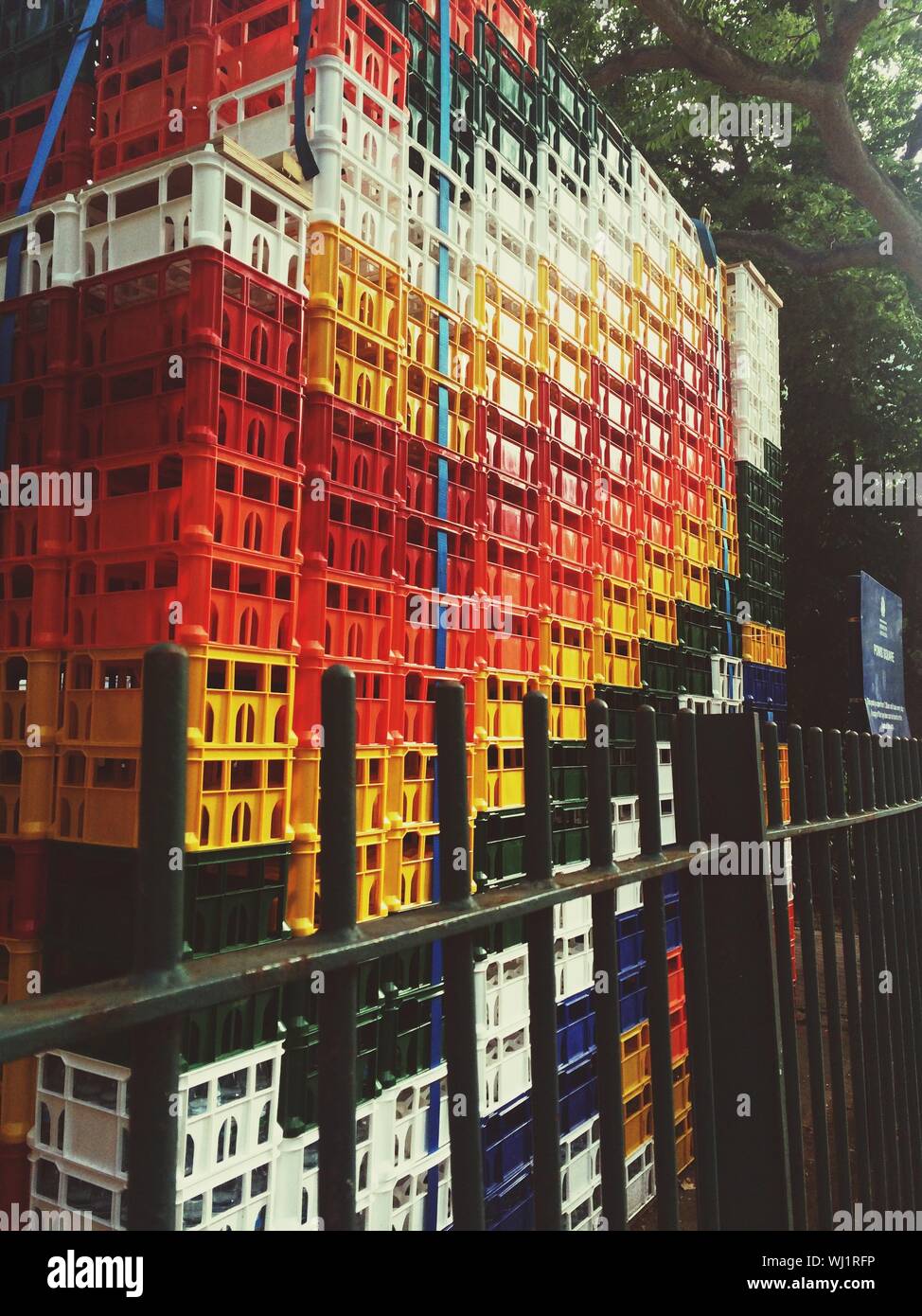 Stack of plastic crates hi-res stock photography and images - Alamy