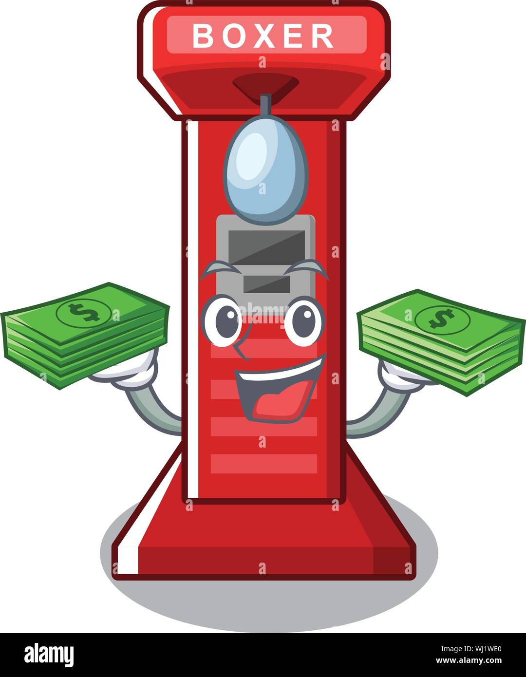 Punching bag machine Stock Vector Images - Alamy