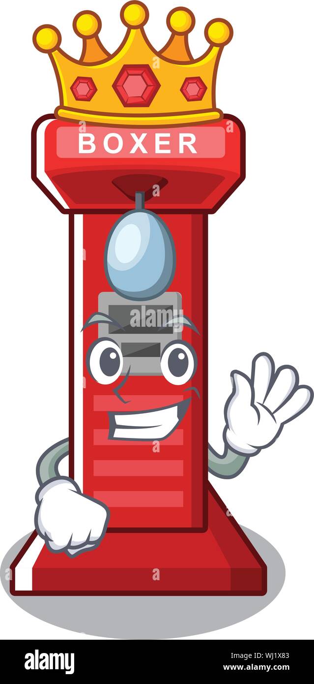 King boxing game machine in cartoon shape Stock Vector Image & Art - Alamy