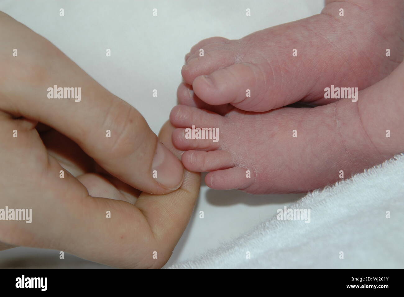 Newborn feet foreground hi-res stock photography and images - Alamy