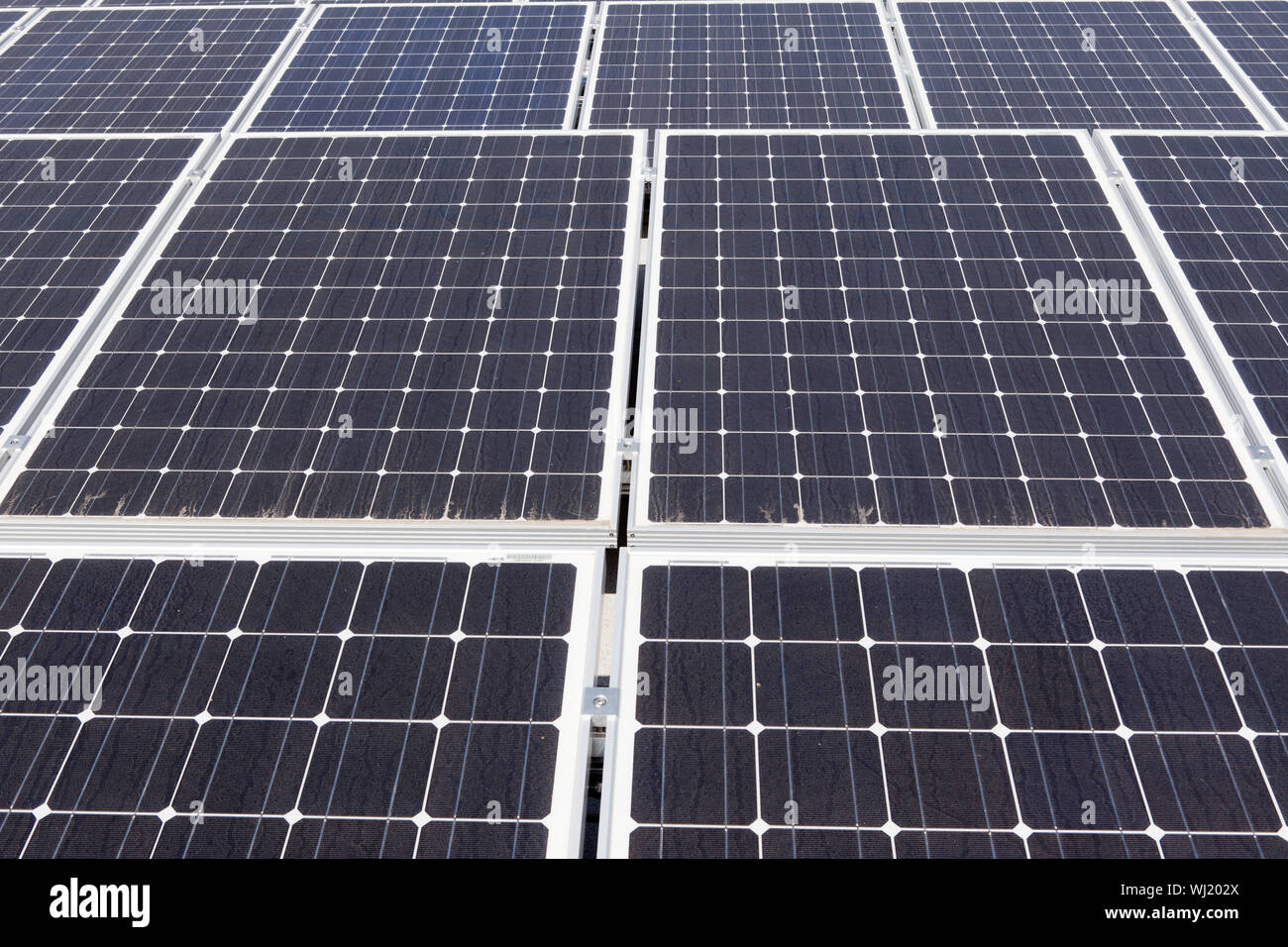 Large solar power panels Stock Photo - Alamy