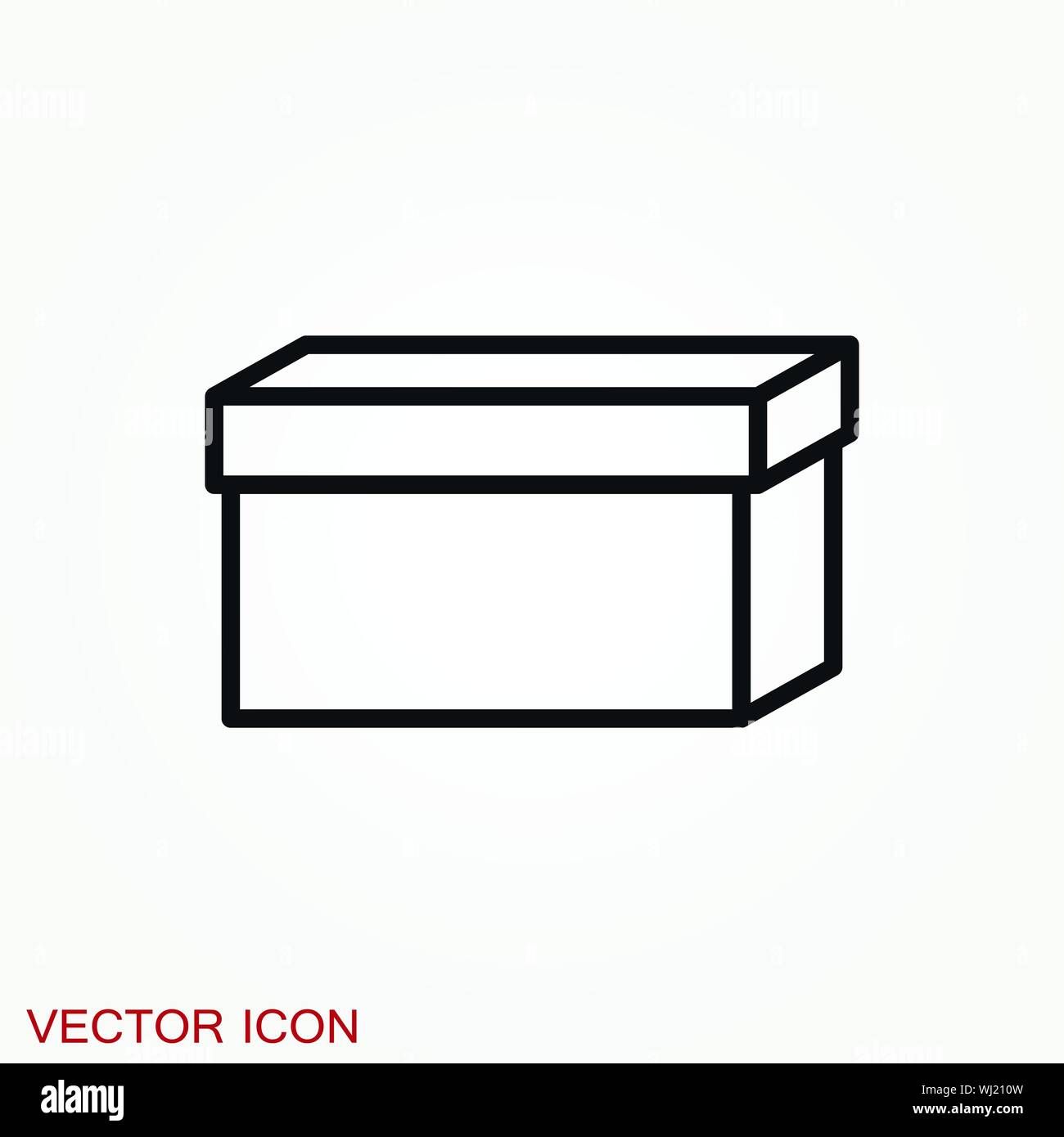 Box icon or logo in modern style Stock Vector Image & Art - Alamy