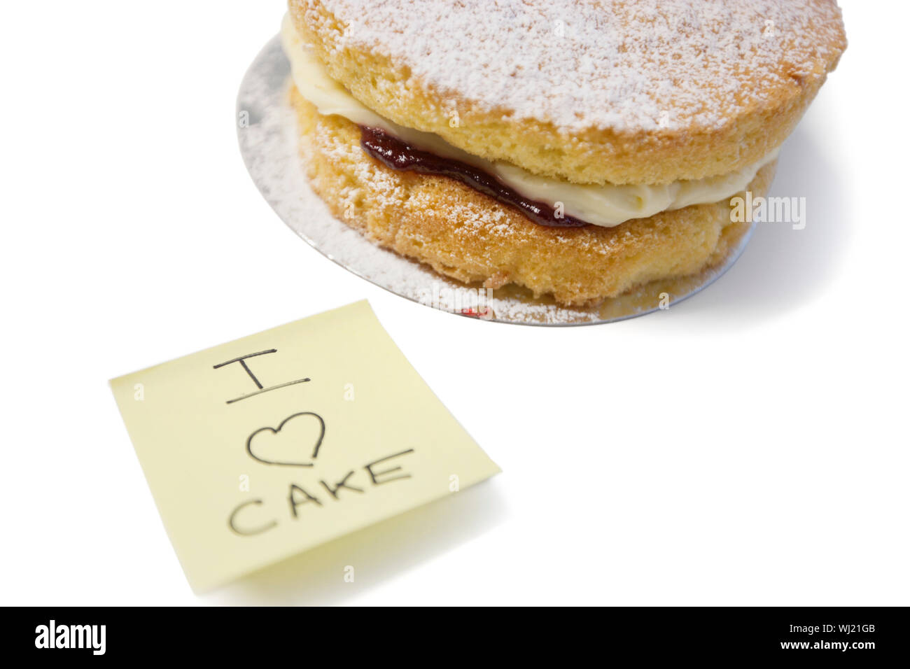 I love cake sign hi-res stock photography and images - Alamy
