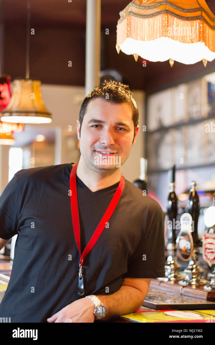 Portrait smiling pub manager hi-res stock photography and images - Alamy