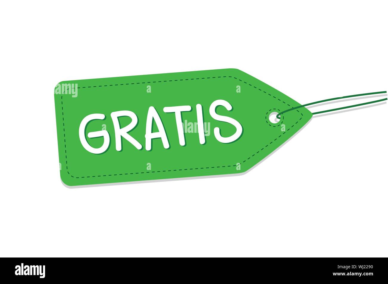 green label with gratis text vector illustration EPS10 Stock Vector ...