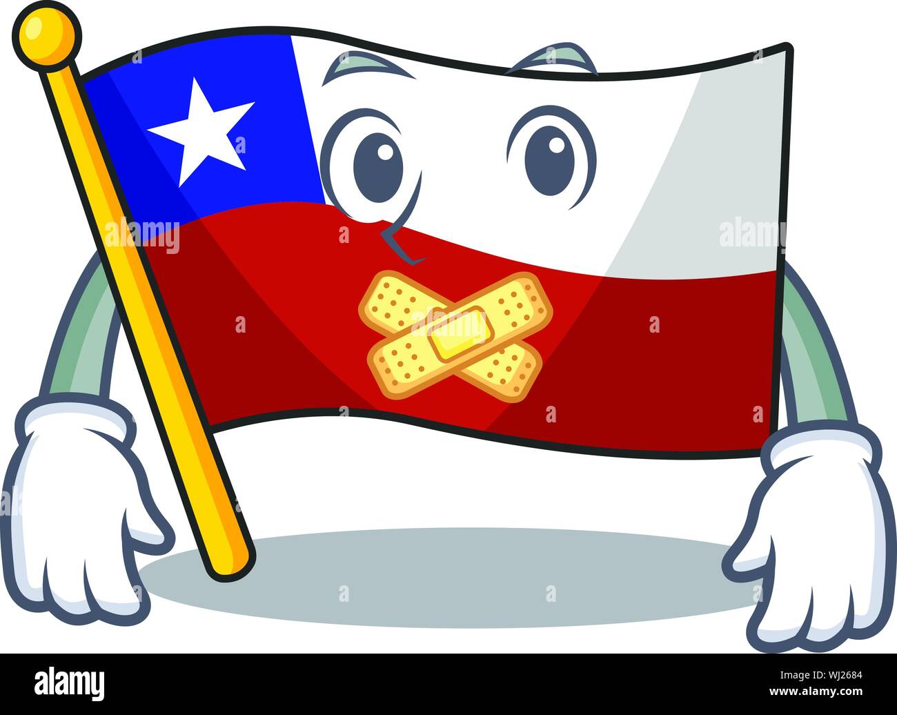 Chile flag in official Stock Vector Images - Alamy