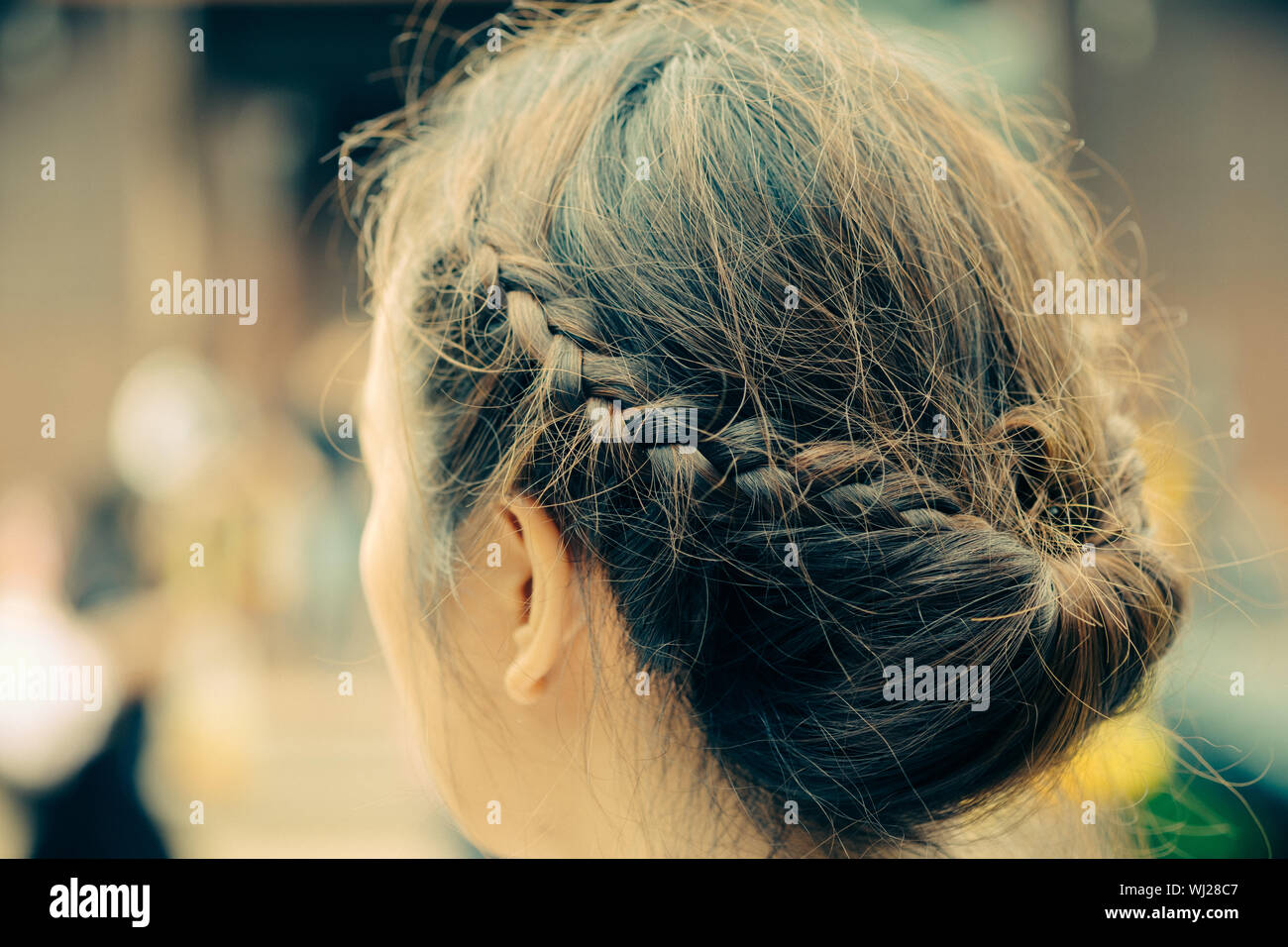 Braided hairstyle woman hi-res stock photography and images - Alamy